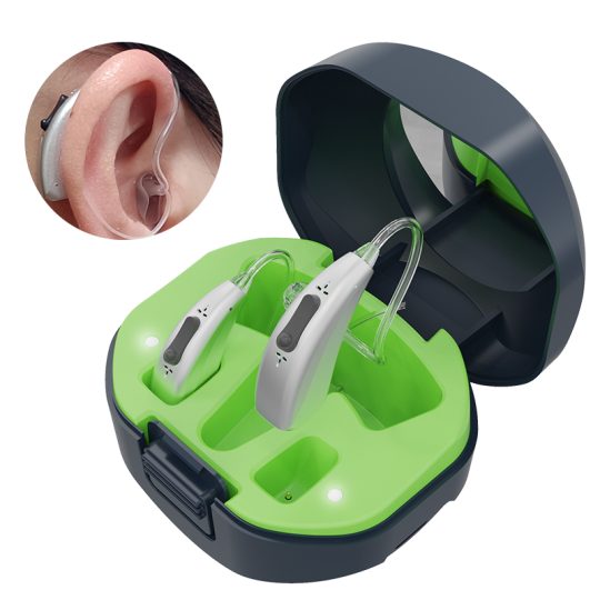 BTE Hearing aids, Rechargeable Digital Bluetooth Hearing Aid Battery ...