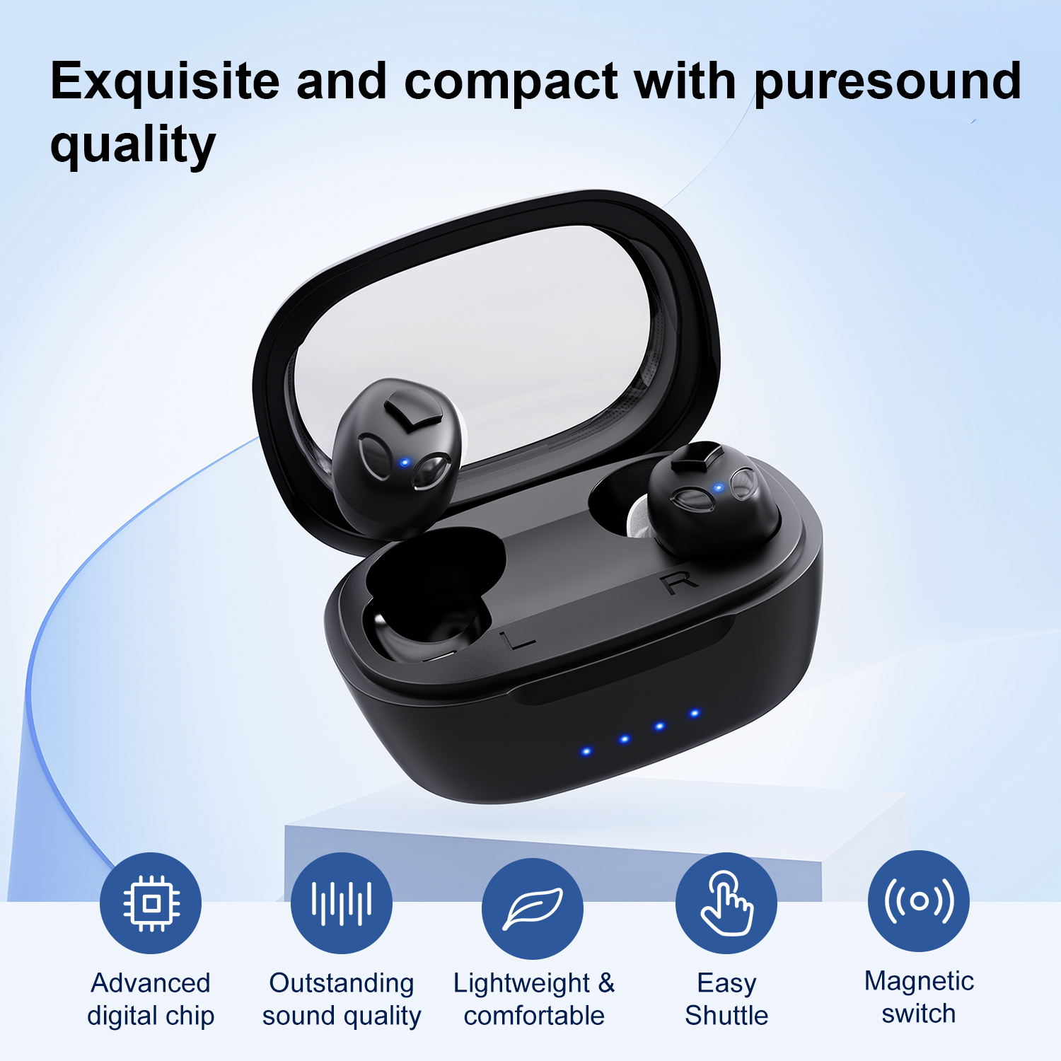 Hearing Aid Device Rechargeable ITC Hearing Aids